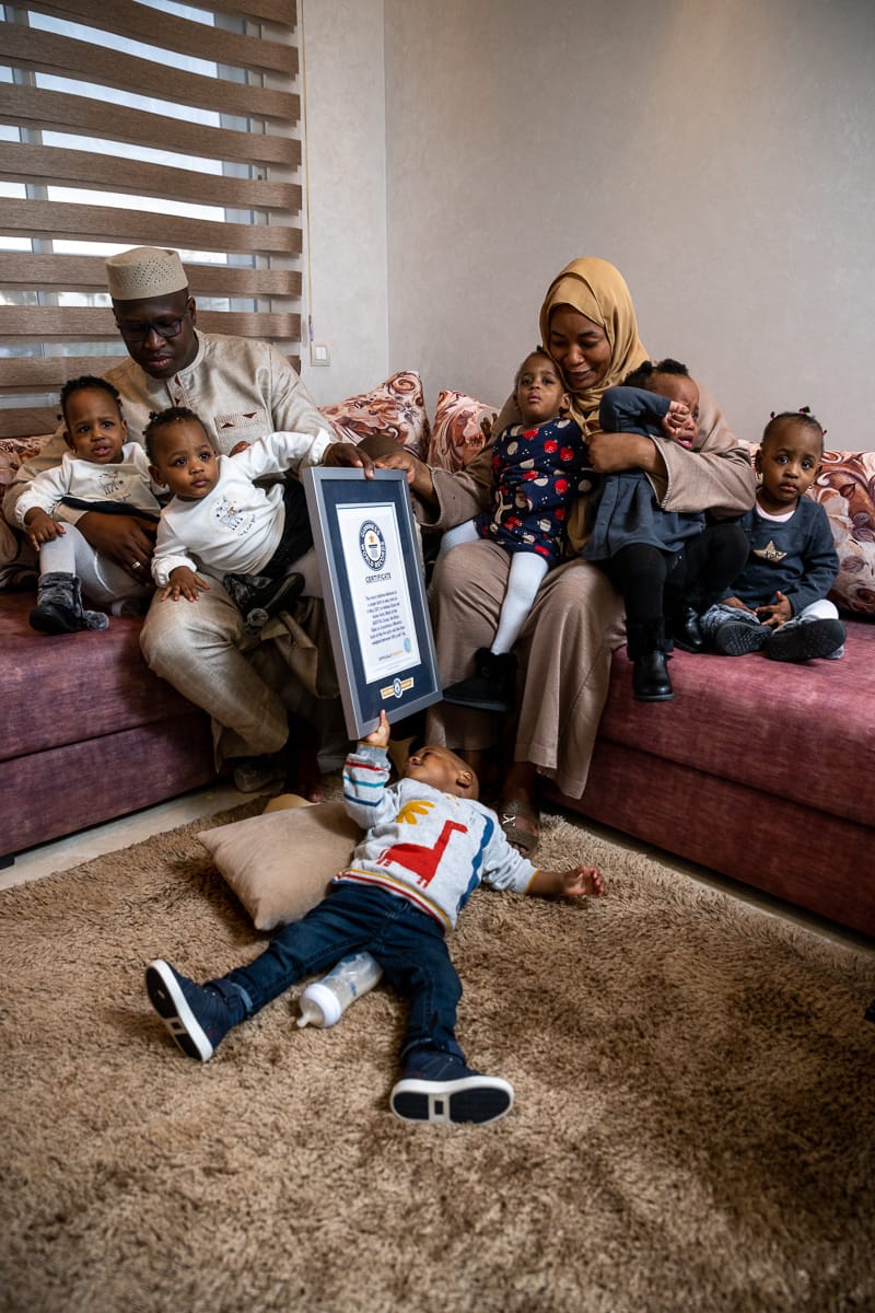 Nonuplets born in Morocco